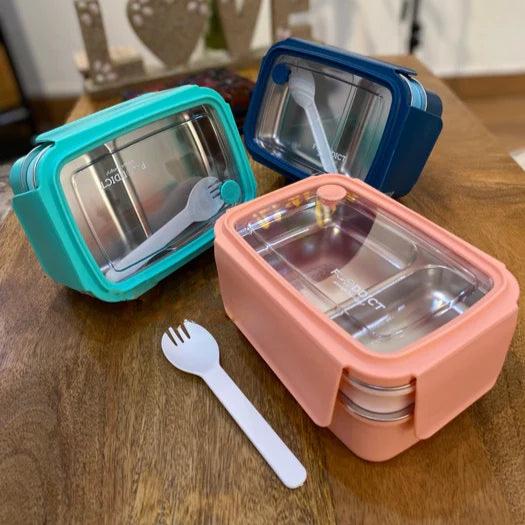 Globo Petite Fuji Double Decker Stainless Steel Bento Lunch Box - 1300 ...